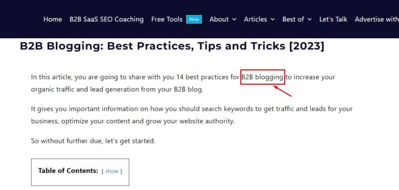 Keyword Placement: Where Are The Best Places To Put Keywords? - B2B ...